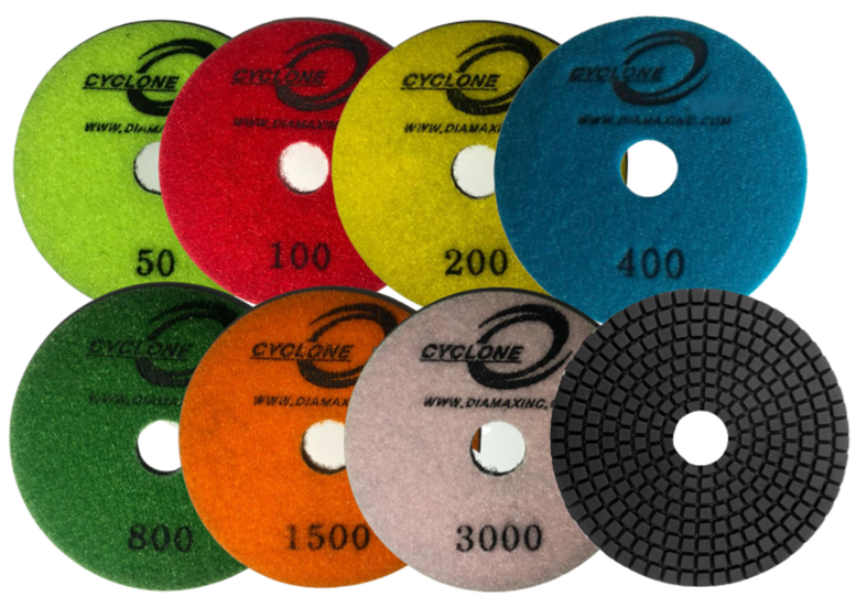 Cyclone 4" STS Polishing Pad On Point Supplies
